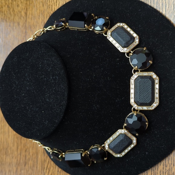 kate spade | Jewelry | 237 Nwot Kate Spade Black Gemmed Necklace | Poshmark